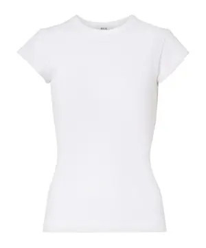 AGOLDE Edison Ribbed-knit T-shirt