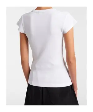 AGOLDE Edison Ribbed-knit T-shirt