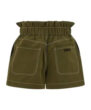 Marni Gabardine Contrast Stitched Shorts