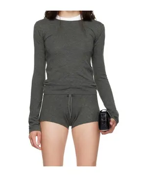 Fear Of God Long Sleeve Knit Crewneck With Back Logo Patch