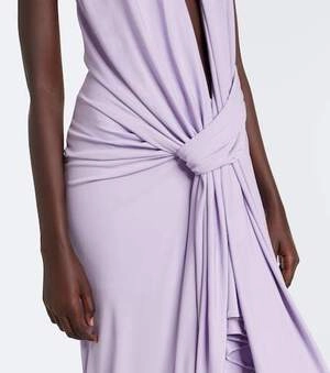 Christopher Esber Spire Cascade Draped Midi Dress