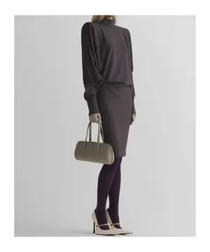 MUGLER Midi Bat Sleeves Dress