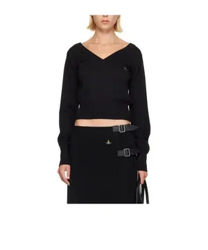 VIVIENNE WESTWOOD Beatrice V-neck Knitted Sweater