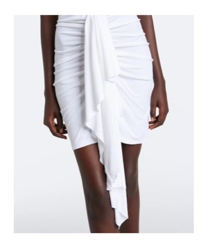 Christopher Esber Salacia Ruched Jersey Mini Dress - White