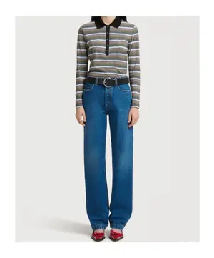 Marni Logo-patch Straight-leg Jeans