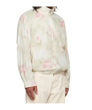 Our Legacy Casino Floral Print Ripstop Zip-up Jacket - Nude