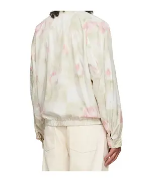 Our Legacy Casino Floral Print Ripstop Zip-up Jacket - Nude