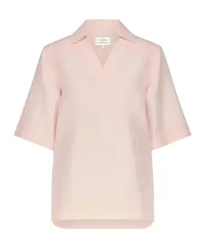 Loulou De Saison Ermo Open Neck Top - Nude
