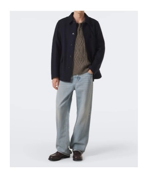 FRAME Cable-knit Wool And Alpaca-blend Polo Sweater
