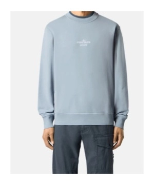 Stone Island Regular Fit Crewneck Sweatshirt With Archivio Print
