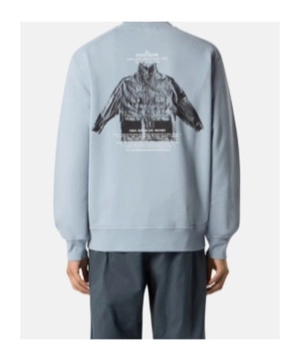 Stone Island Regular Fit Crewneck Sweatshirt With Archivio Print