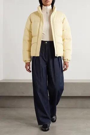 JIL SANDER Slim Fit Half-zip High Neck Sweater With Logo Print