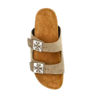 Tory Burch Suede Slides Mellow