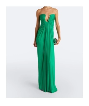 Christopher Esber Helix Crystal Gathered Gown