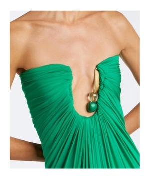 Christopher Esber Helix Crystal Gathered Gown