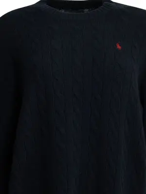 Polo Ralph Lauren Cable-knit Mini Dress With Embroidered Logo