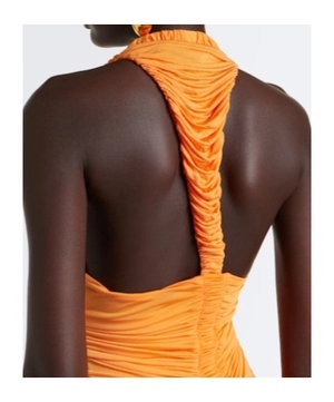 Christopher Esber Orion Ruched Halterneck Gown