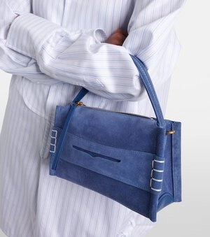 J.W.ANDERSON Loafer Small Suede Shoulder Bag