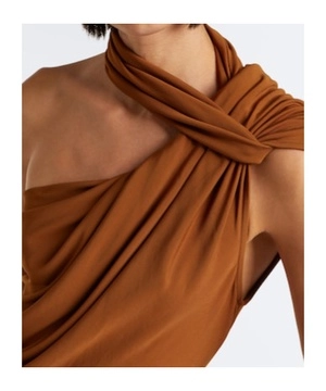 Christopher Esber Helix Crystal Draped Gown