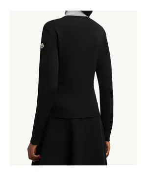 Moncler Logo Patch Quilted Cardigan