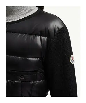 Moncler Logo Patch Quilted Cardigan