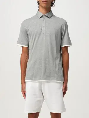 Brunello Cucinelli Contrast-trim Short-sleeved Polo Shirt