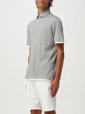 Brunello Cucinelli Contrast-trim Short-sleeved Polo Shirt
