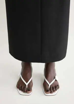TOTEME Slingback Satin Flip Flops