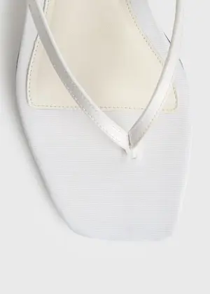 TOTEME Slingback Satin Flip Flops