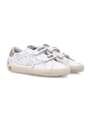 GOLDEN GOOSE Round-toe Sneakers With Velcro Fastening