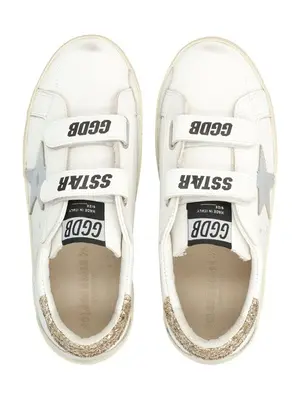 GOLDEN GOOSE Round-toe Sneakers With Velcro Fastening