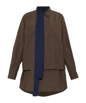 Sacai Wool Shirt Dress
