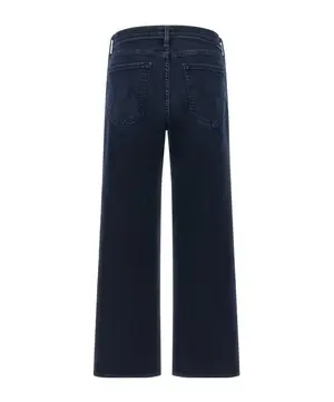 MOTHER The Mid Rise Rambler Zip Ankle Jeans - Blue