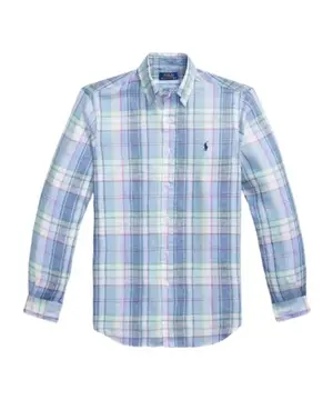 Polo Ralph Lauren Checked Linen Shirt - Blue