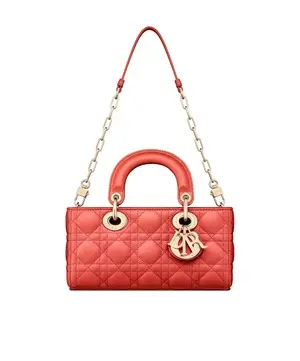 Dior Small Iviera Lady D-joy Bag - Coral