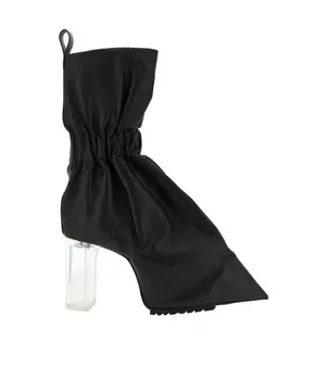 Rick Owens Pull On Cuffed Taquito Ankle Boots - Black