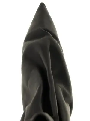 Rick Owens Pull On Cuffed Taquito Ankle Boots