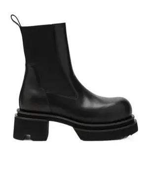 Rick Owens Beatle Gabe Leather Chelsea Boots - Black