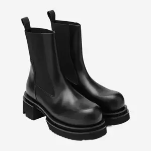 Rick Owens Beatle Gabe Leather Chelsea Boots - Black