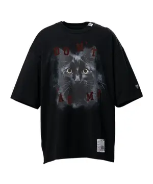 Mihara Yasuhiro Cat-printed T-shirt