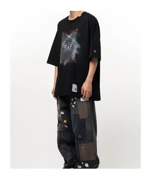 Mihara Yasuhiro Cat-printed T-shirt