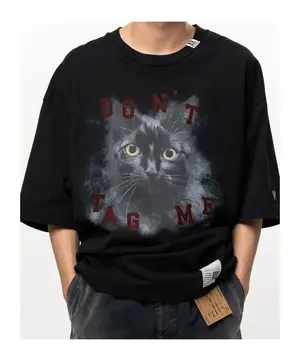 Mihara Yasuhiro Cat-printed T-shirt