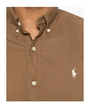 Polo Ralph Lauren Logo Embroidered Curved Hem Shirt