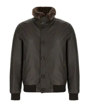 MOORER Cleros Jacket - Brown