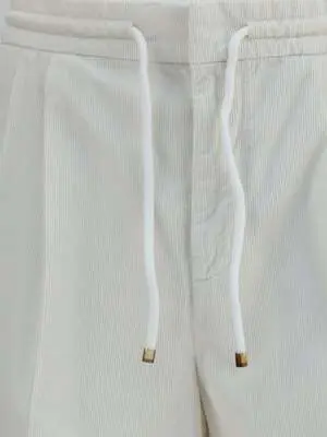 Brunello Cucinelli Drawstring Tapered Leg Trousers