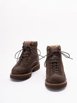 Brunello Cucinelli Waxed Urban Outdoor Boots
