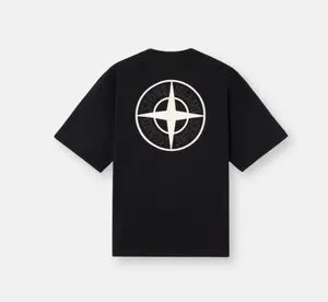 Stone Island Logo Printed Crewneck T-shirt