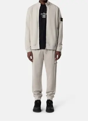 Stone Island Logo Printed Crewneck T-shirt