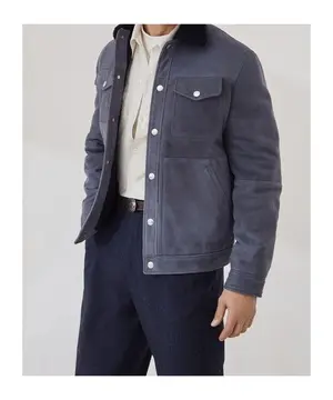 Brunello Cucinelli Shearling-collar Flap-pocket Jacket