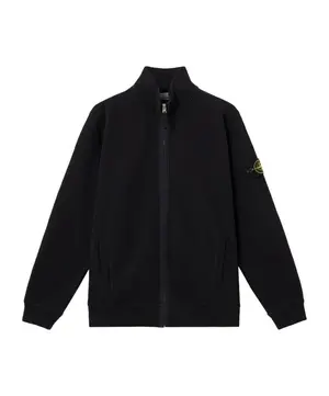 Stone Island Zip-up Sweatshirt - Black